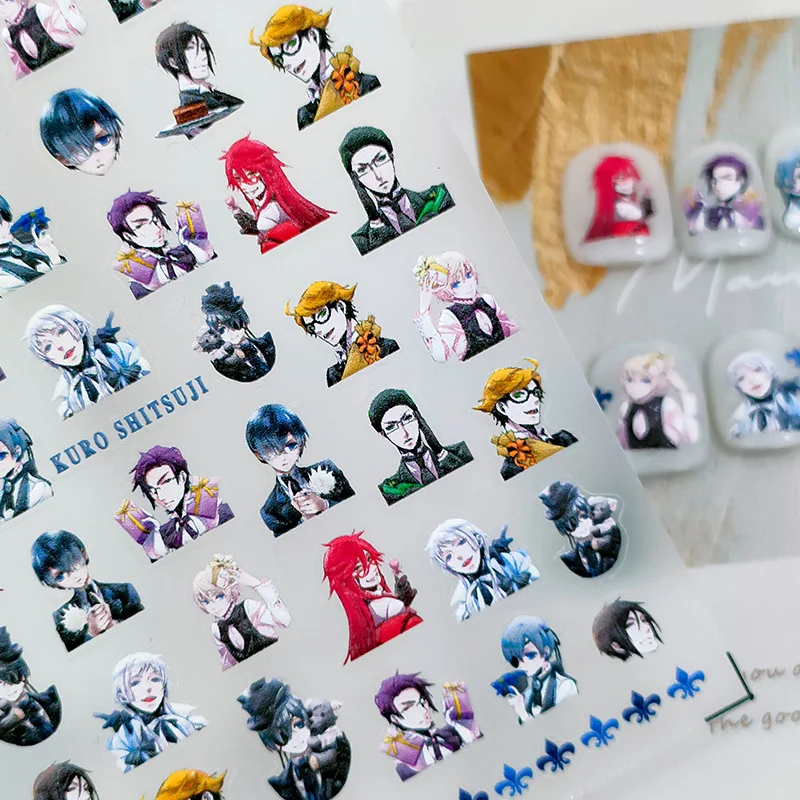 Black Butler Nail Art