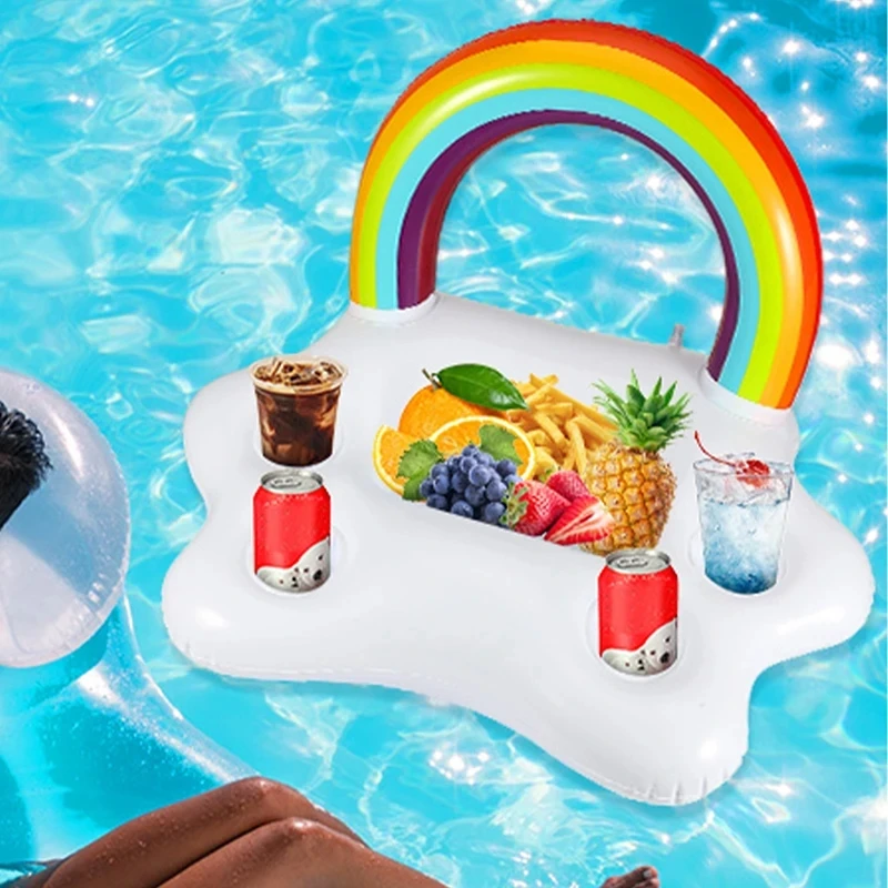 Swimming-Pool-Drinking-Cup-Float-Beach-Table-Bar-Tray-Multifunctional ...