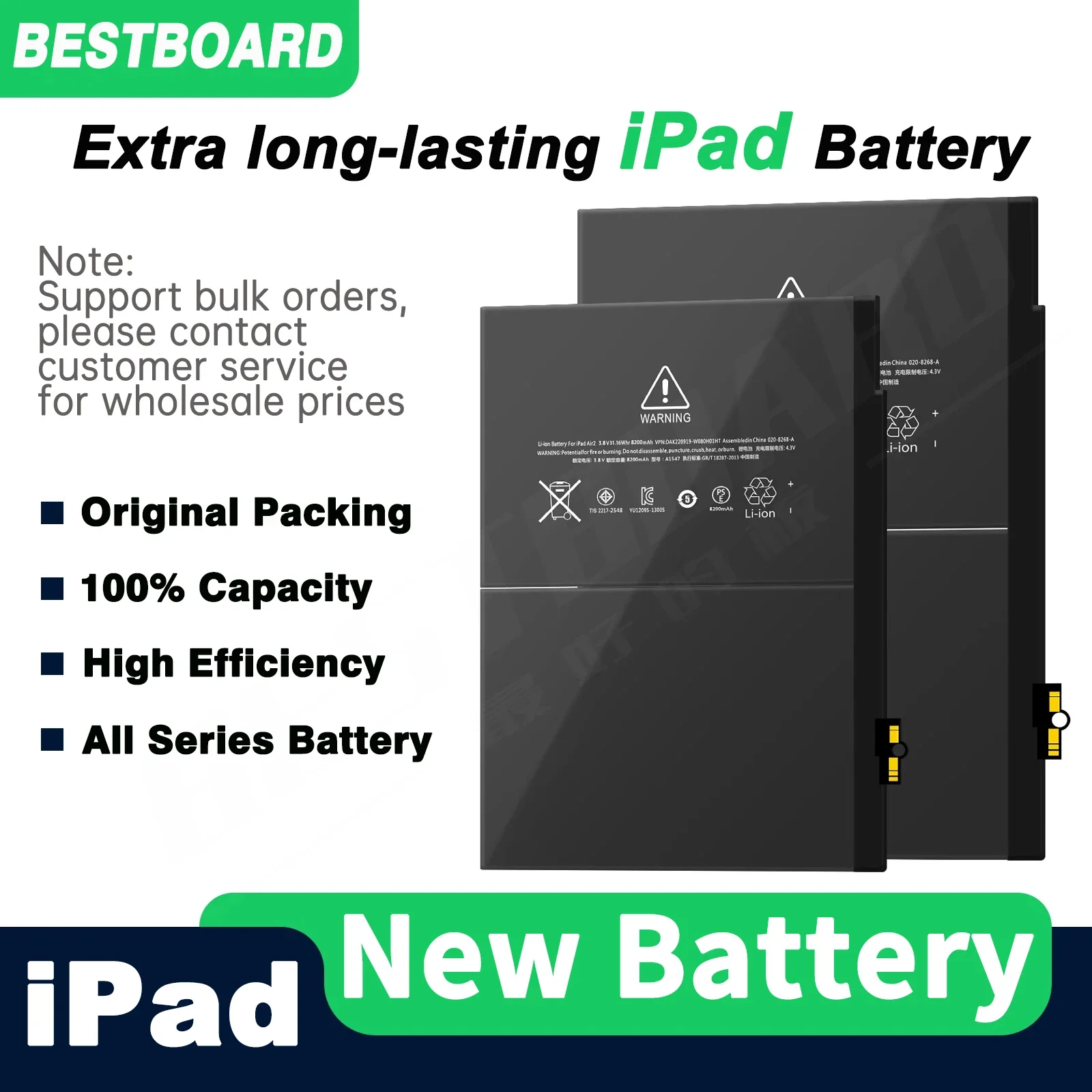 iPad-Battery-Replacement-for-iPad-6-Air-2-A1566-5-Air-A1474-A1475-A1893 ...