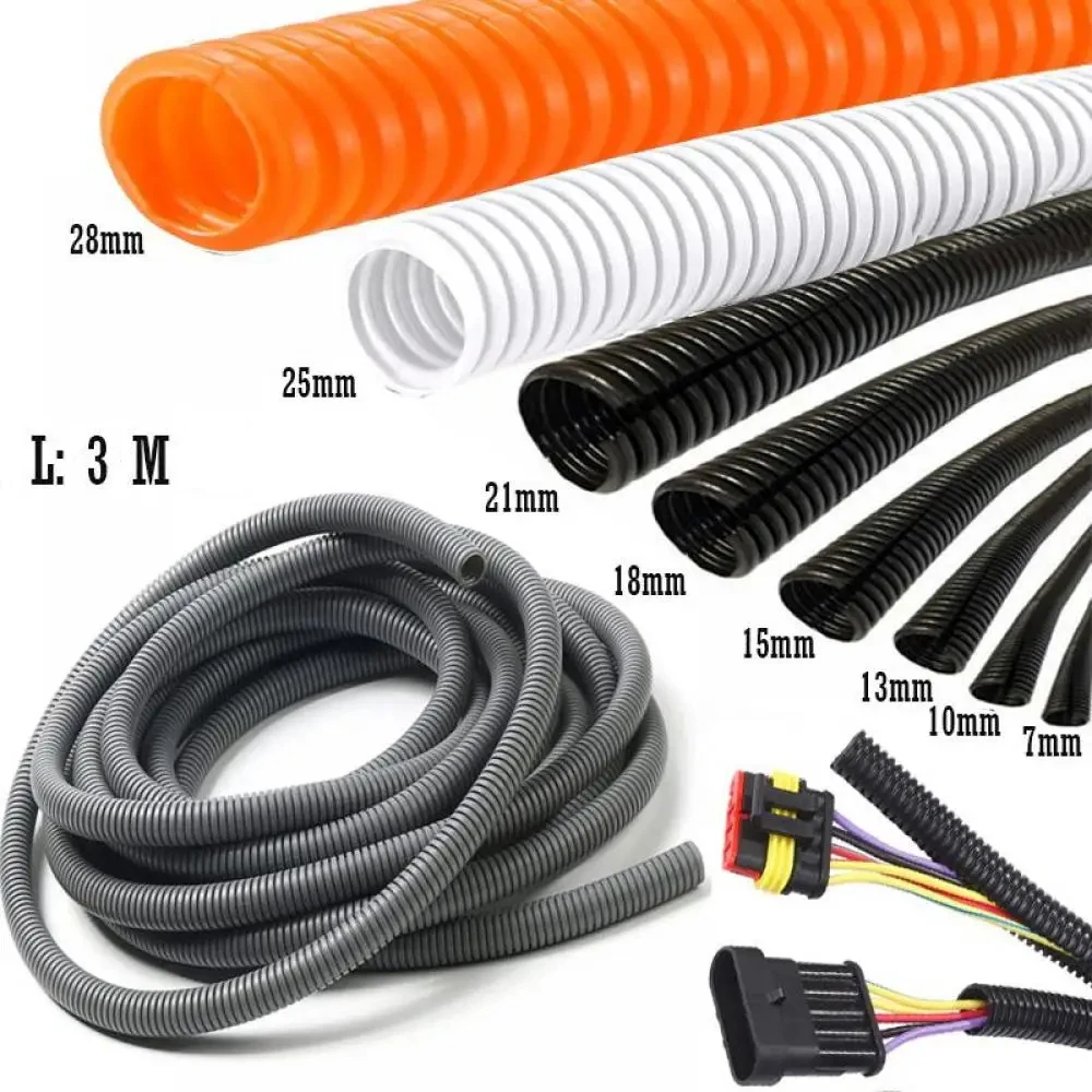 3M-Color-Insulated-Corrugated-Pipe-Wire-Hose-Threading-Hose-Plastic ...