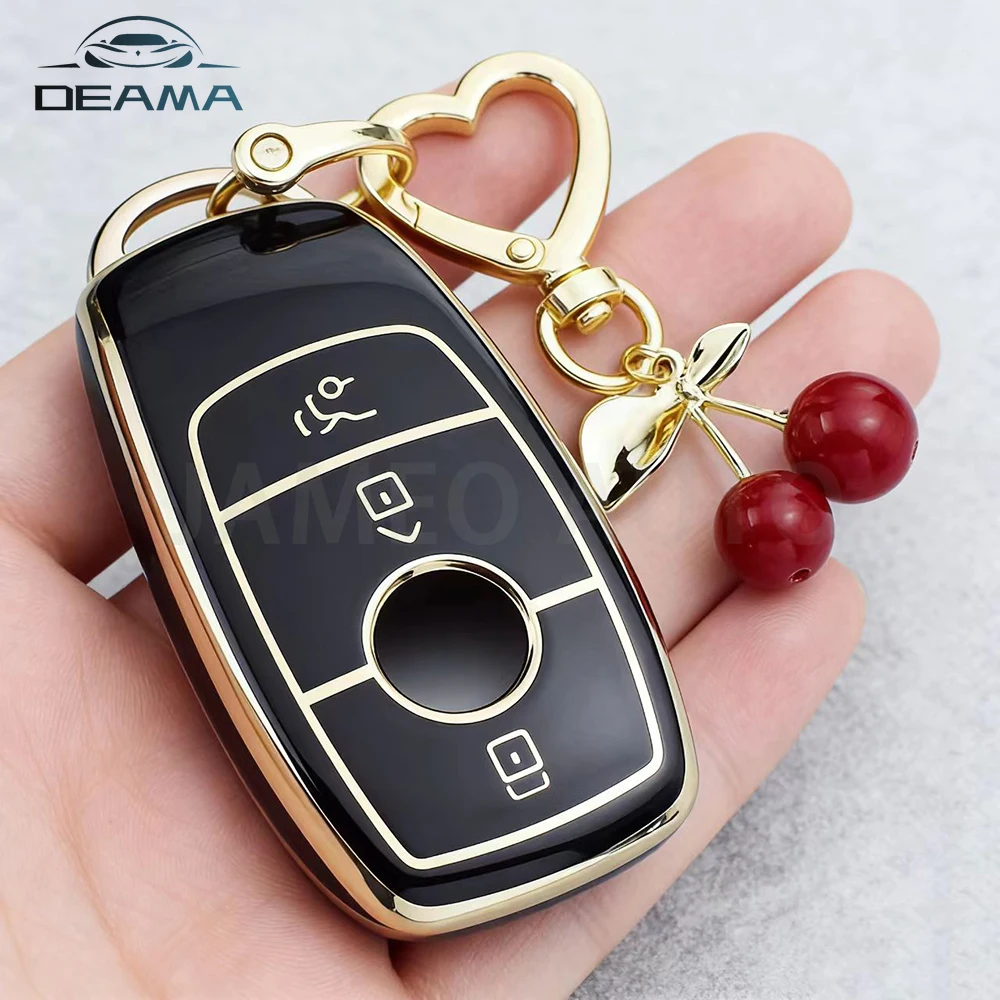 3 Buttons TPU Shell Fob For Mercedes Benz A C E S G Class GLC CLE CLA ...