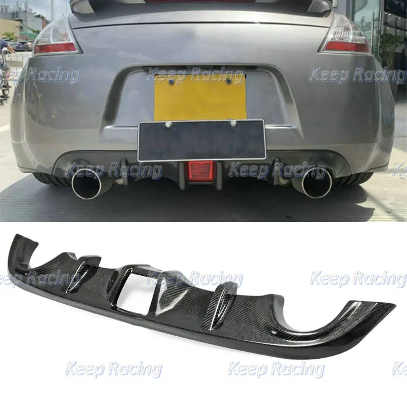 Carbon-Fiber-Rear-Diffuser-For-Nissan-370z-2009-On-Glossy-Black-Z34 ...