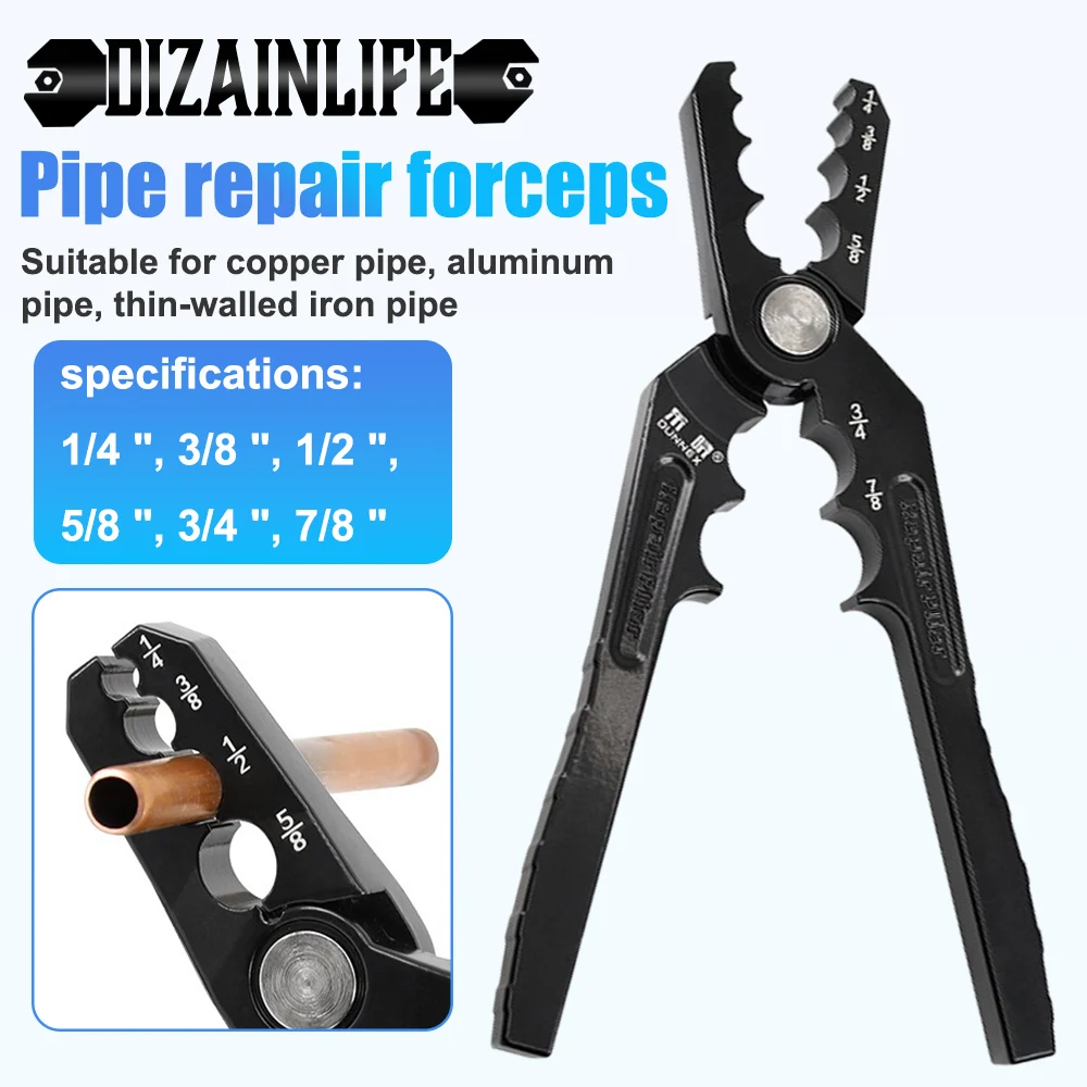 6-IN-1-Copper-Tube-Rounder-Plier-Flat-Aluminum-Tube-Repair-Plier ...