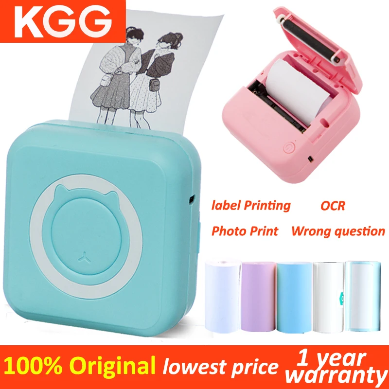 Mini-Pocket-Printer-Sticker-Label-Printer-Inkless-Bluetooth-Wireless ...