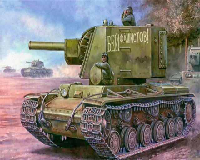 Military themed paint by numbers kits