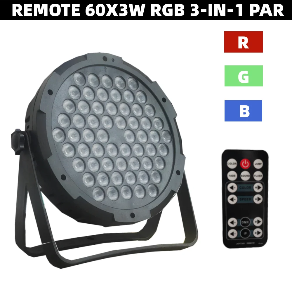 60X3W-LED-Par-light-RGB-3IN1-remote-PAR-LED-disco-lights-professional ...