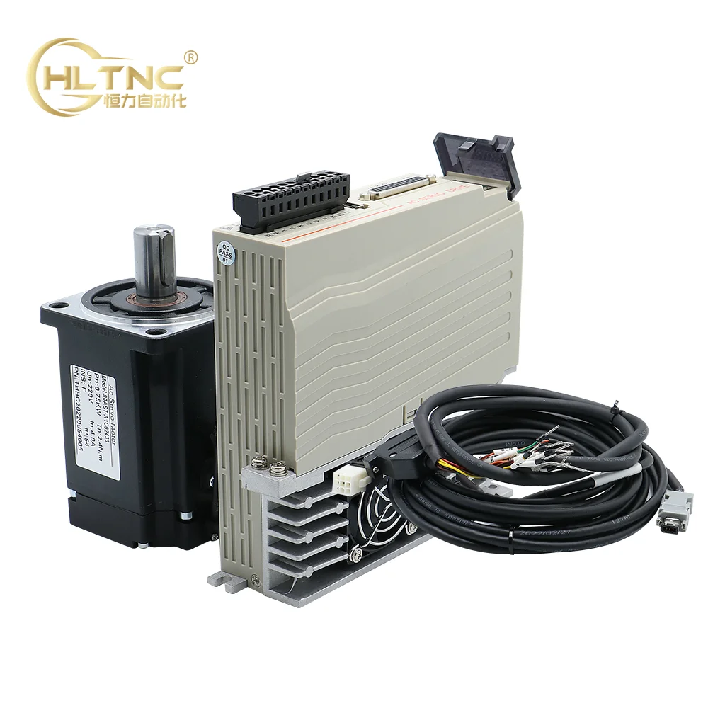 Novo hltnc 60 ast 400w 600 1.3n 1.9n 220v servo motor kit com 17bit ...