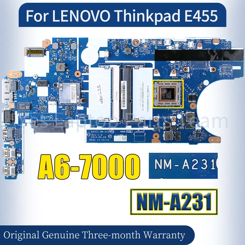 NM-A231-For-LENOVO-Thinkpad-E455-Laptop-Mainboard-A6-7000-04X4982 ...