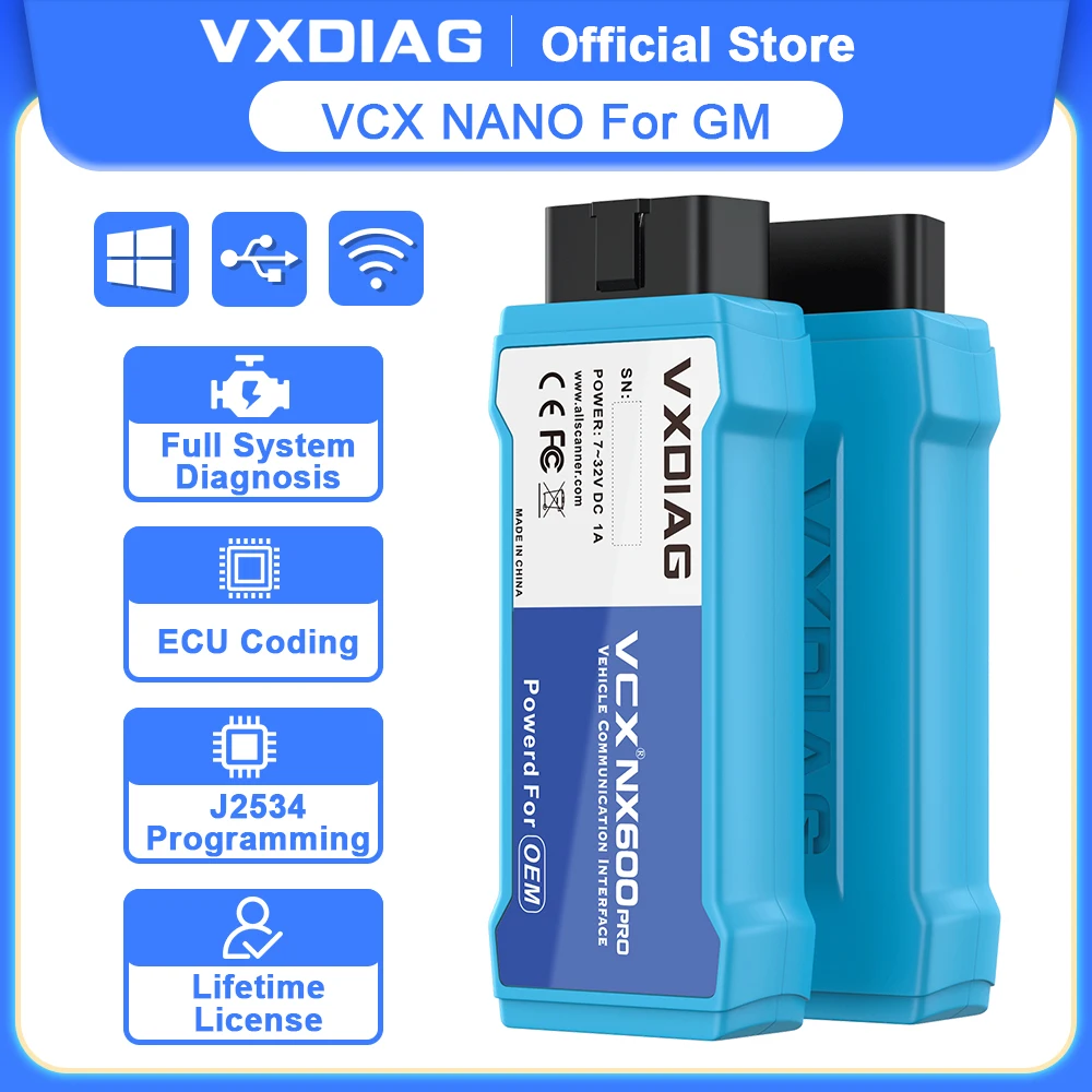 VXDIAG-VCX-NANO-for-GM-WiFi-Car-OBD2-Diagnostic-Tool-J2534-Programming ...
