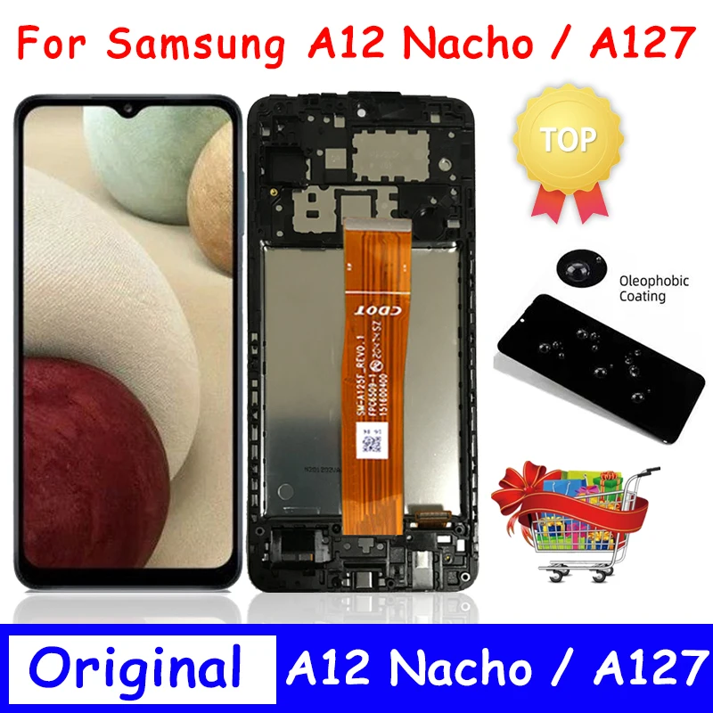 6.5" For Samsung Galaxy A12 Nacho LCD Touch Screen Digitizer Replaecment For Galaxy A127 LCD ...
