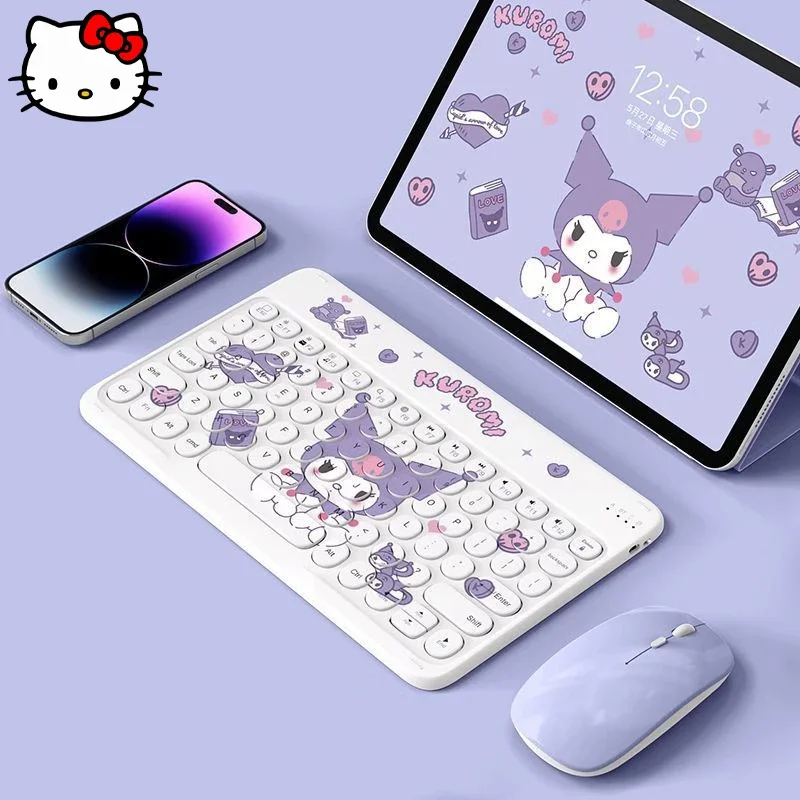 Sanrio-MyMelody-Kuromi-Pochacco-Keyboard-Kawaii-Anime-Wireless ...