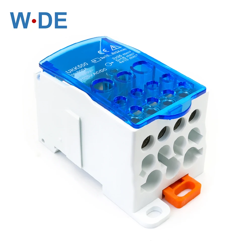 UKK500A-Din-Rail-Terminal-Block-One-In-Multi-Out-Power-Distribution ...