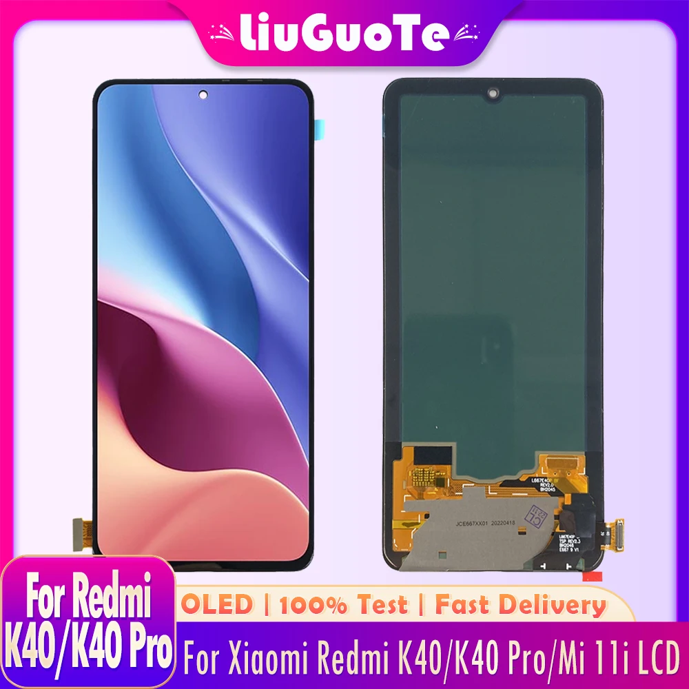 OLED For Xiaomi Mi 11i Poco F3 LCD For Redmi K40 K40 Pro Display Touch ...