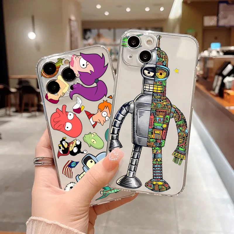 Cartoon Futurama Robot Bender Phone Case For Apple iPhone 14 13 12 11 ...
