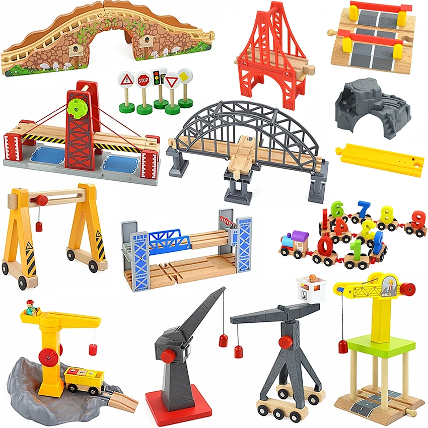 Wooden Train Track Accessories | Compatible Wooden Railway | Wooden ...