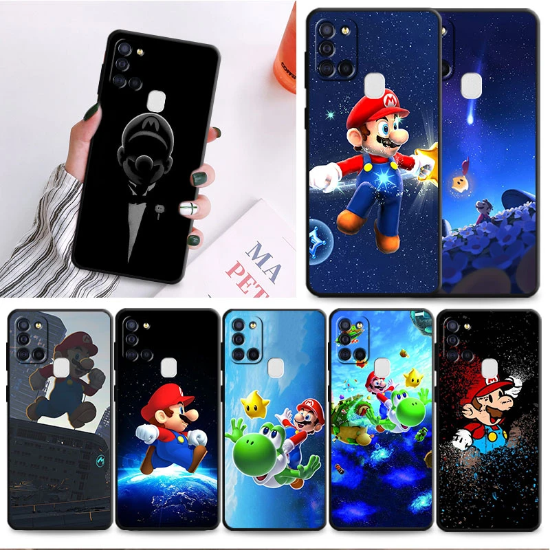 Super m-marioes funda bonita para Samsung Galaxy A02s A50 A02 A01 A40 ...