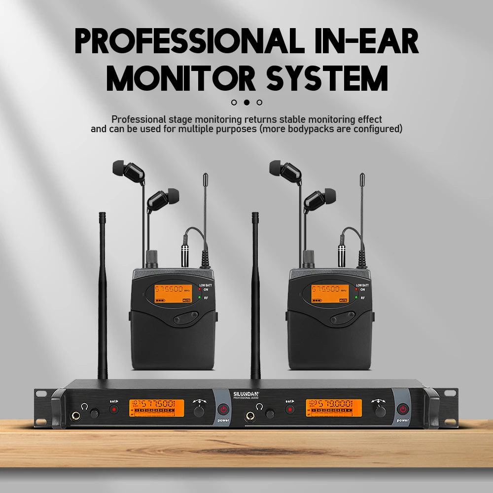 SR2050 Type Professional In ear Monitoring System, 2 channel, 2 ...
