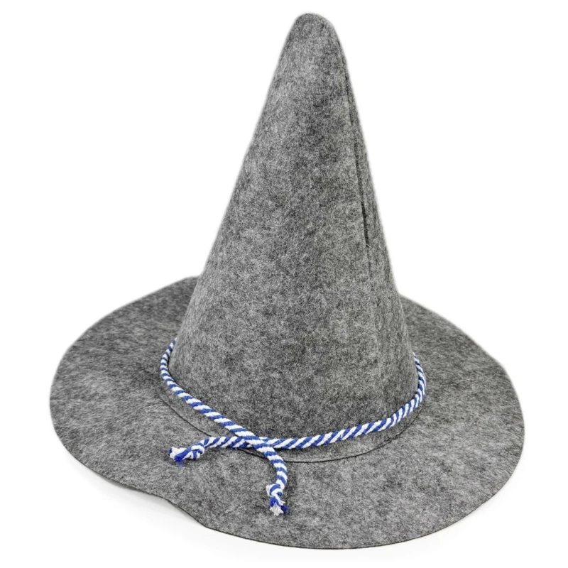 Halloween Party Felt Witch Hats Party Wide Brimmed Pointed Hat ...