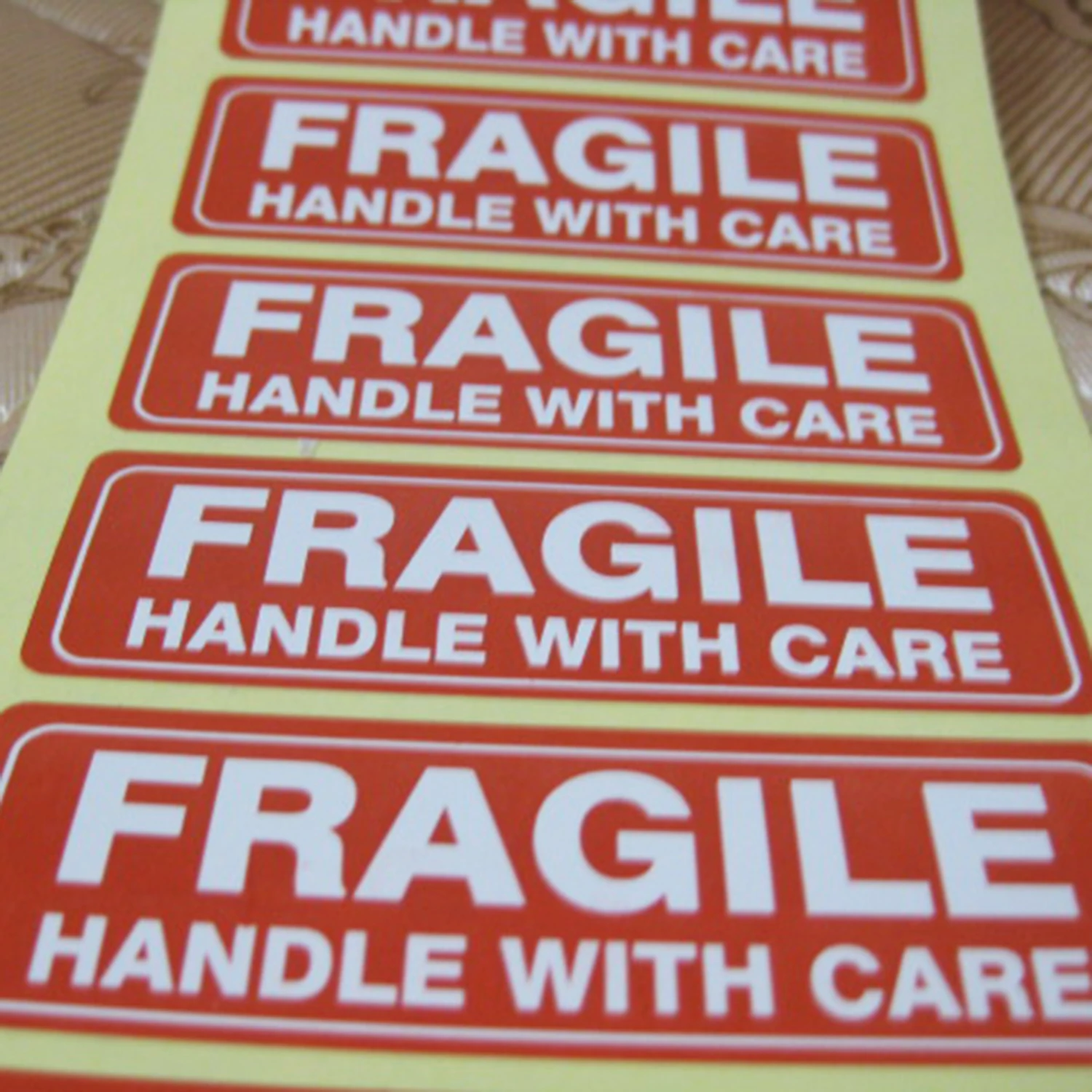 Vintage Fragile Label