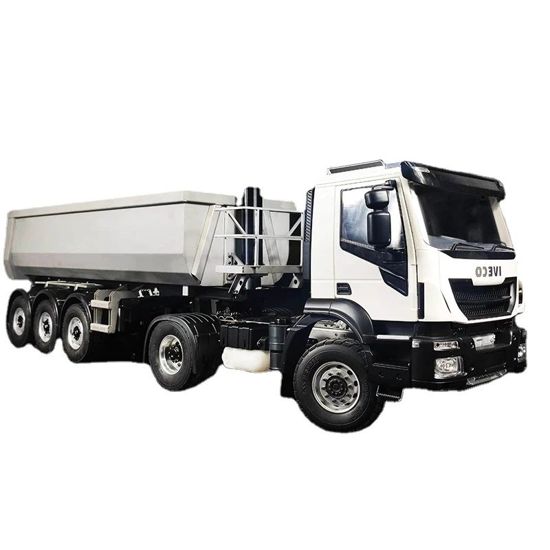 RC Tamiya 1/14 Remote Control Truck Metal Three-axle Dump Trailer ...