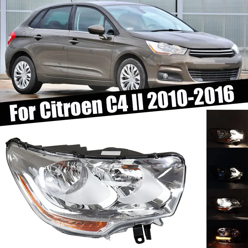 Car Accessories For Citroen C4 II 2010-2016 Auto Front Bumper Headlight ...