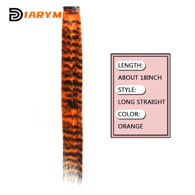Synthetic colored designed hair extensions (Brand - Diaryme) - Hair.lk