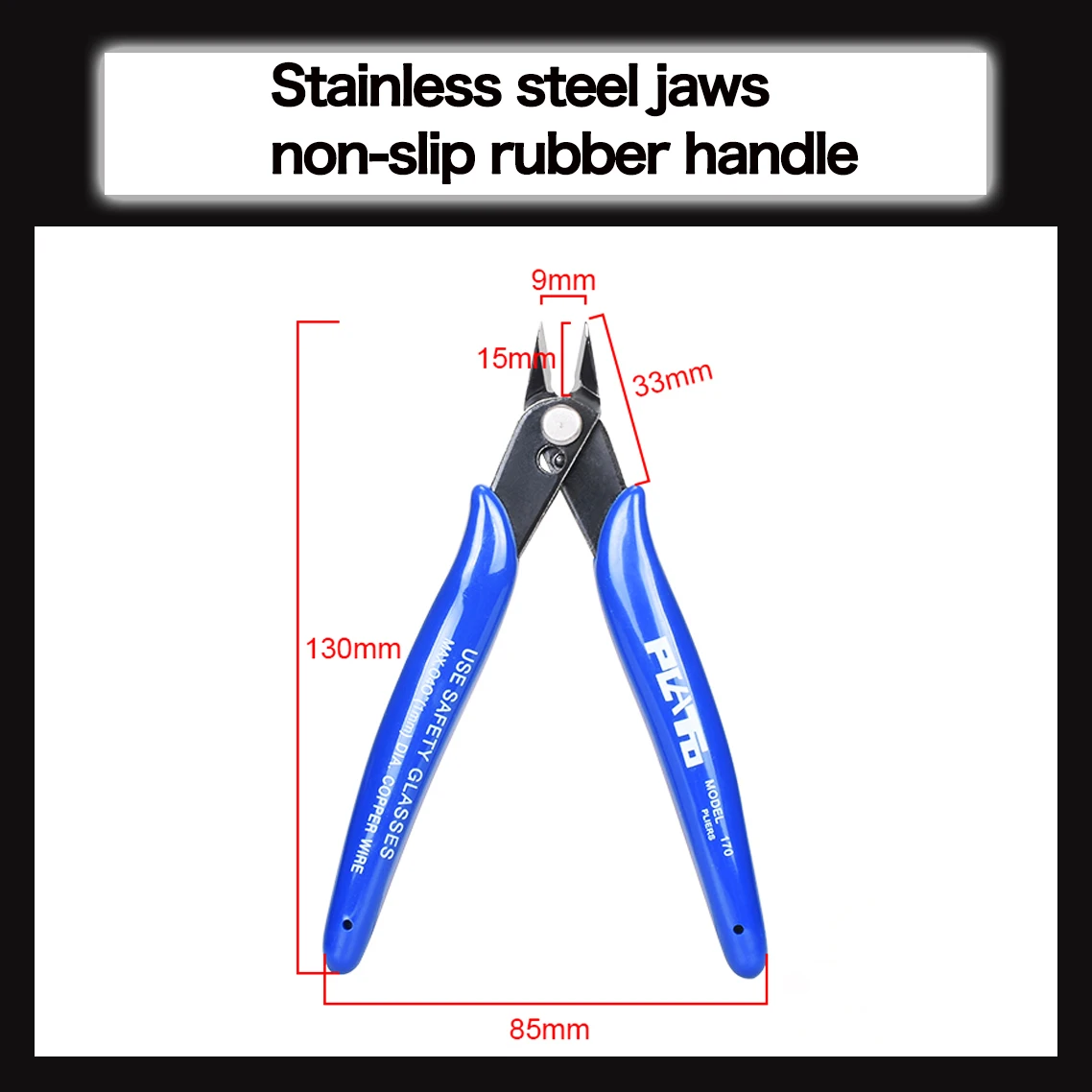 1pcs PLATO 170 Wishful Clamp DIY Electronic Diagonal Pliers Side ...