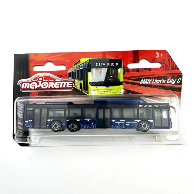 Majorette 1:64 CITY BUS MAN LION'S CITY C coach L police Die-cast Model ...