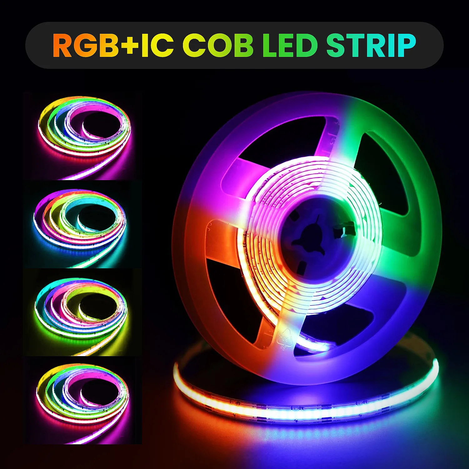 FCOB-SPI-RGB-IC-LED-Light-Strip-WS2811-Addressable-720-630-LEDs-Dream ...