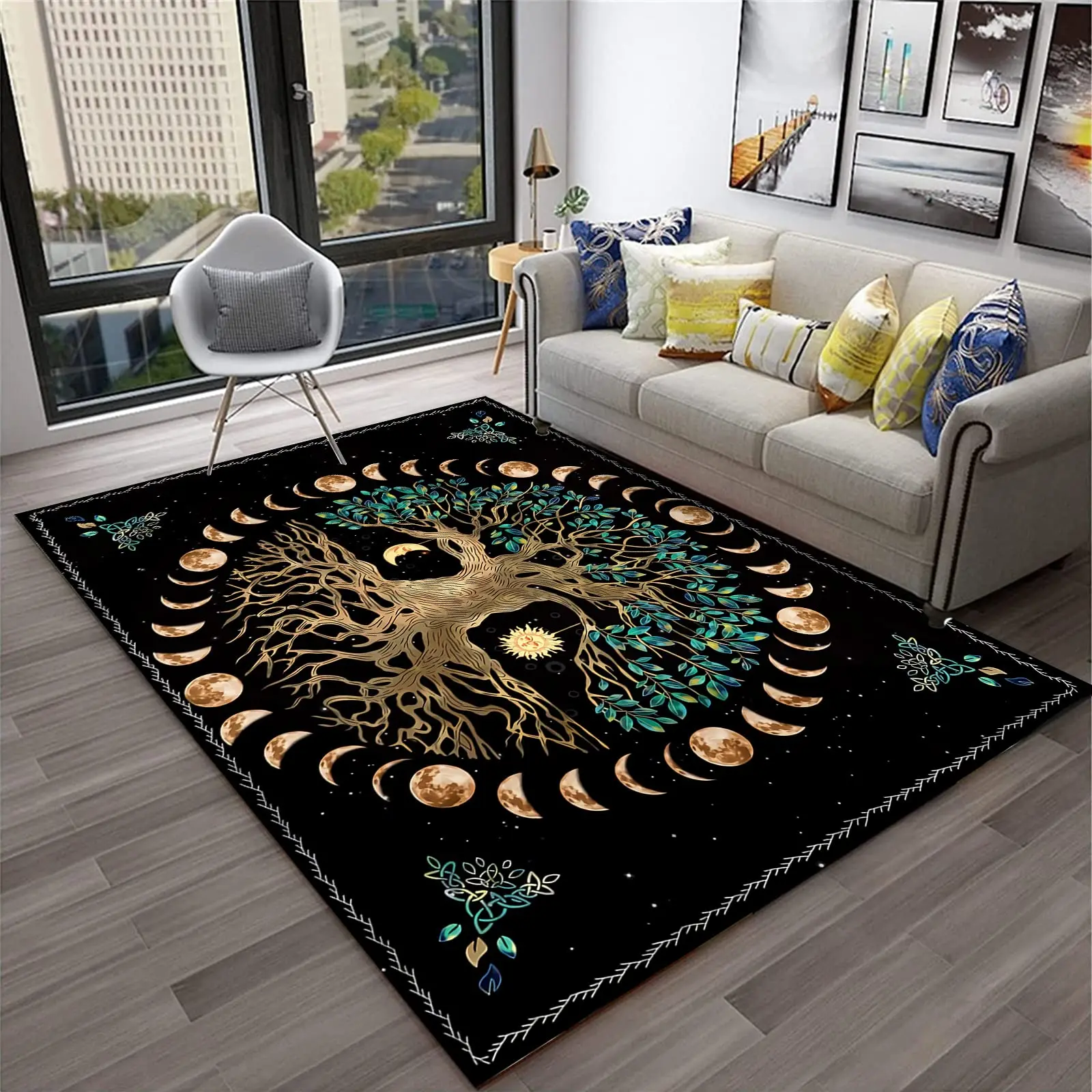 3D-Moon-Phase-Tree-of-Life-Carpet-Area-Rug-Sun-and-Moon-Carpets ...