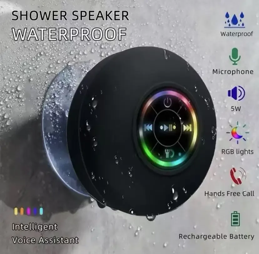 Loudspeaker Bluetooth Speaker Mini Shower Subwoofer Waterproof ...