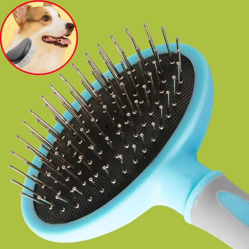 Dog Brush Dog Grooming Stainless Steel Combs for Dogs Hair Knot Opening ...