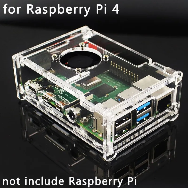 Carcasa-acr-lica-para-Raspberry-Pi-4-modelo-B-carcasa-transparente ...