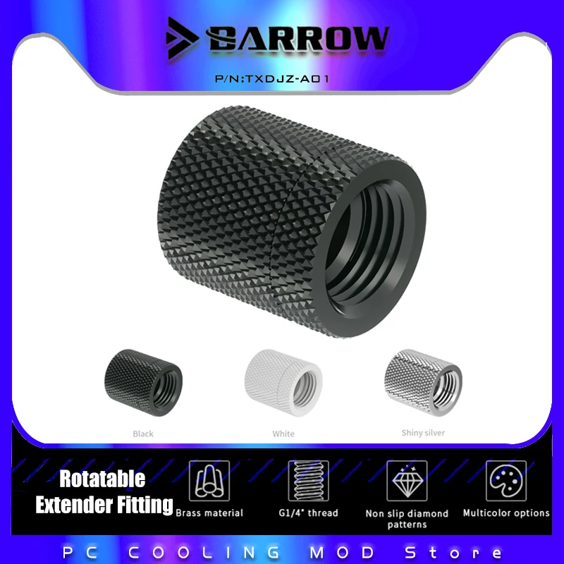 Barrow Rotatable Extender Fitting 360 Degree G1/4 Rotary Female To ...