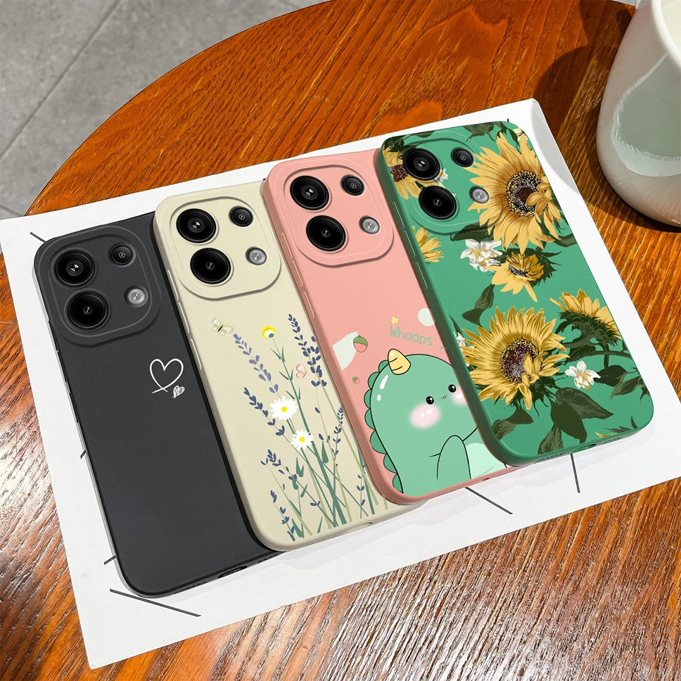 For-Xiaomi-Poco-M6-Pro-4G-5G-Phone-Cases-Square-Liquid-Shell-Cute-Hand ...