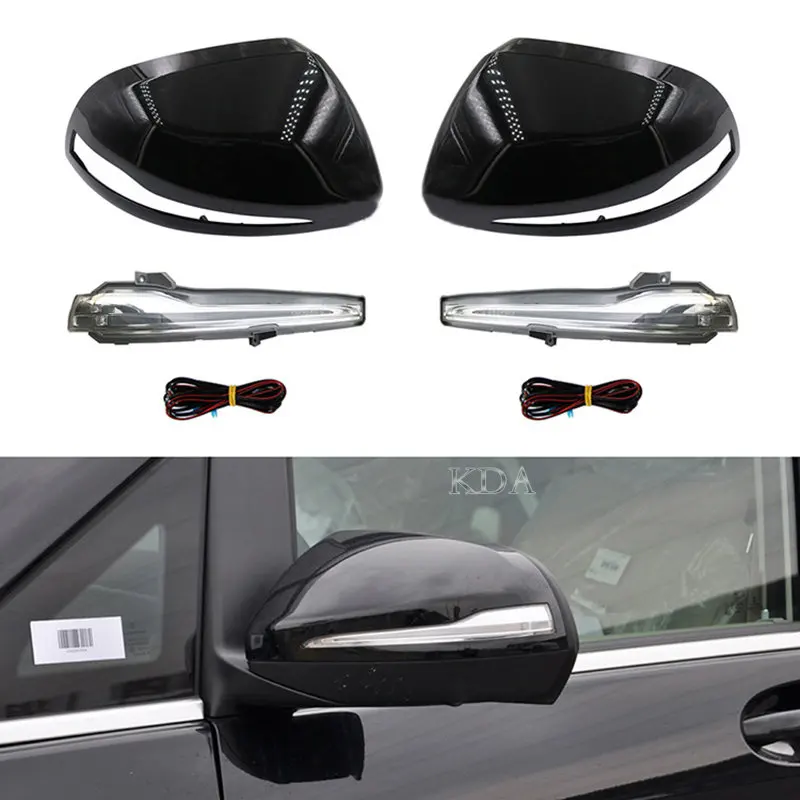 Auto-Rear-Mirror-Cover-Turn-Signal-Light-With-Wire-Harness-Modification ...