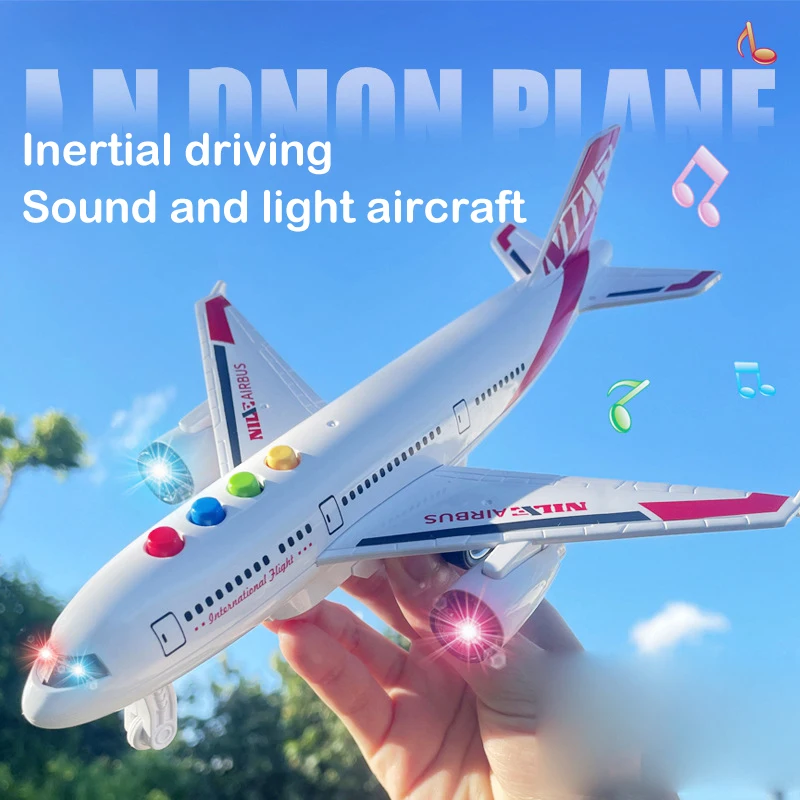 Electronic-Aeroplane-Toy-With-Music-Autopilot-Flash-Sound-Aircraft ...