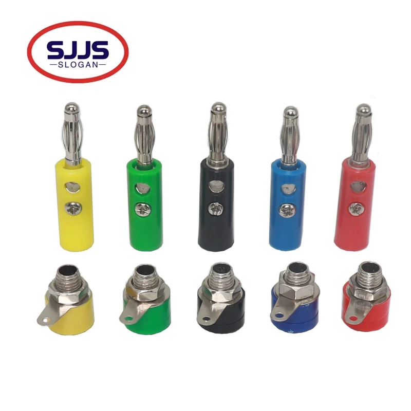 【20-5PCS】Male Female J072 4mm Banana Plug Socket Male Female To Insert ...
