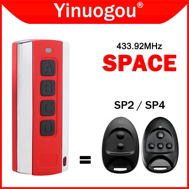Compatible-With-SPACE-SP2-SP4-Garage-Door-Remote-Control-433-92MHz ...