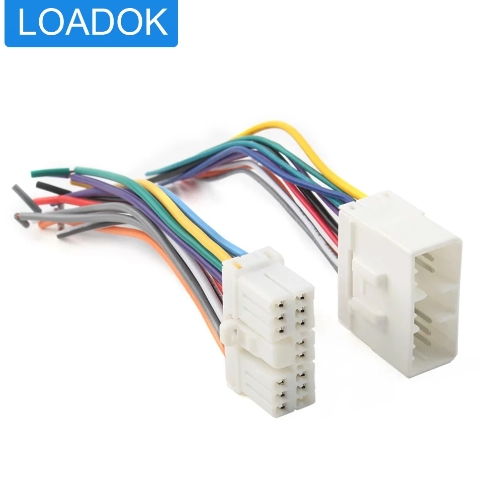 14-Pin-Car-Radio-Stereo-Installation-Wiring-Wire-Harness-Adapter-Cable ...