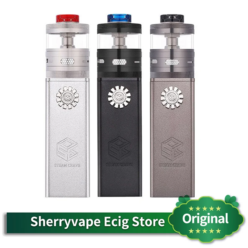 Original Steam Crave Titan Pwm Vv Mod Rdta Kit 300w Box Mod Vape 32ml ...