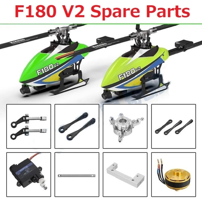 Yu xiang f180 V2 rcヘリコプタースペアパーツ,カーペットブレード,スキッドシャフト,電気モーター,scサーボ,ブレーキ ...