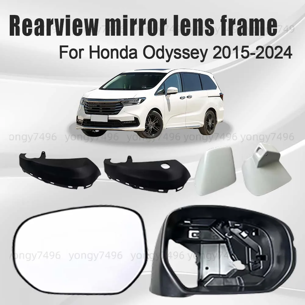 Protective Cover Rearview Mirror Lens Frame For Honda Odyssey 2015-2024 ...