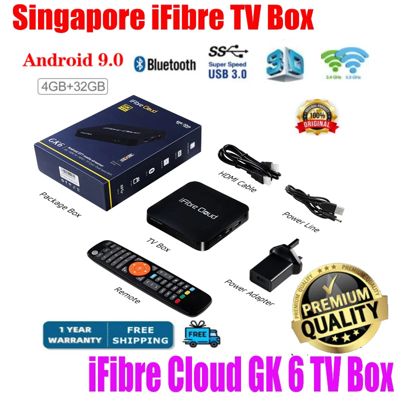 [Genuine]ifibre cloud GK6 Singapore 2022 starhub iFibre TV Box Media ...