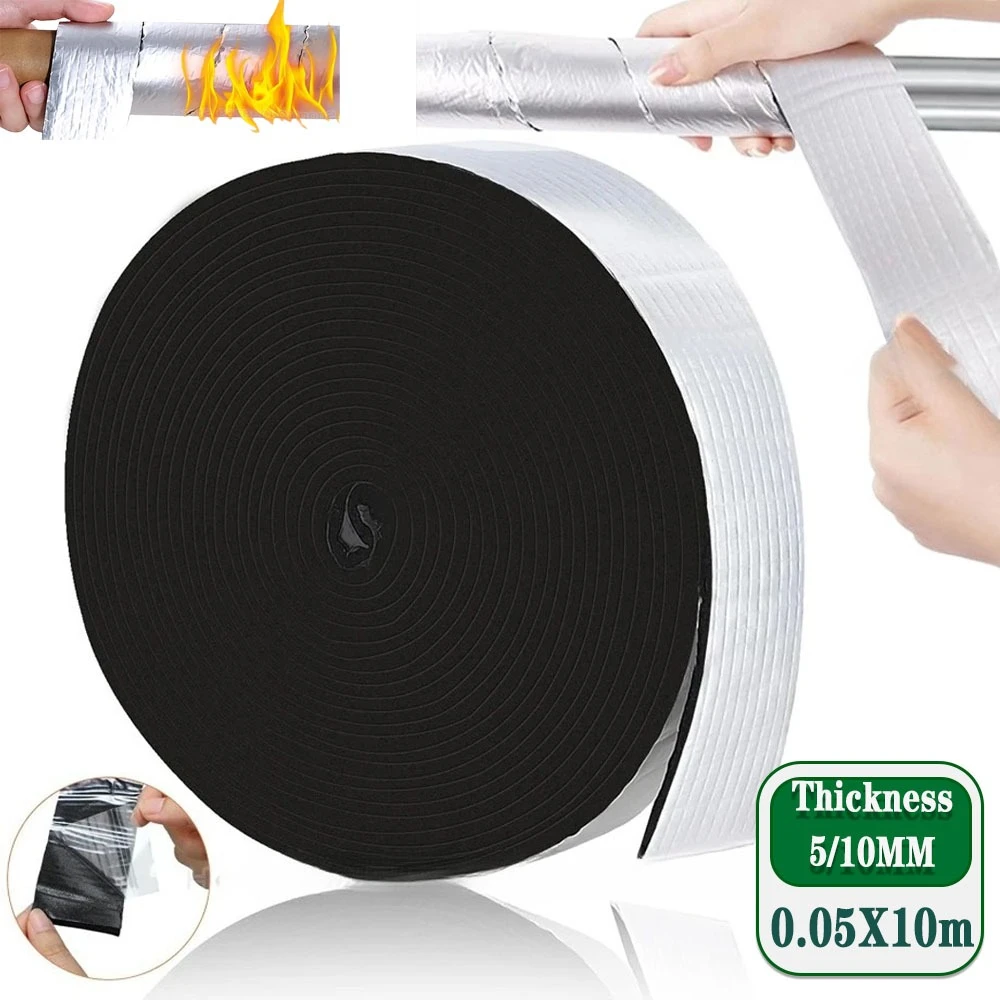 5/10mm Professional HVAC Pipe Insulation Tape Winter Foam with Aluminum ...
