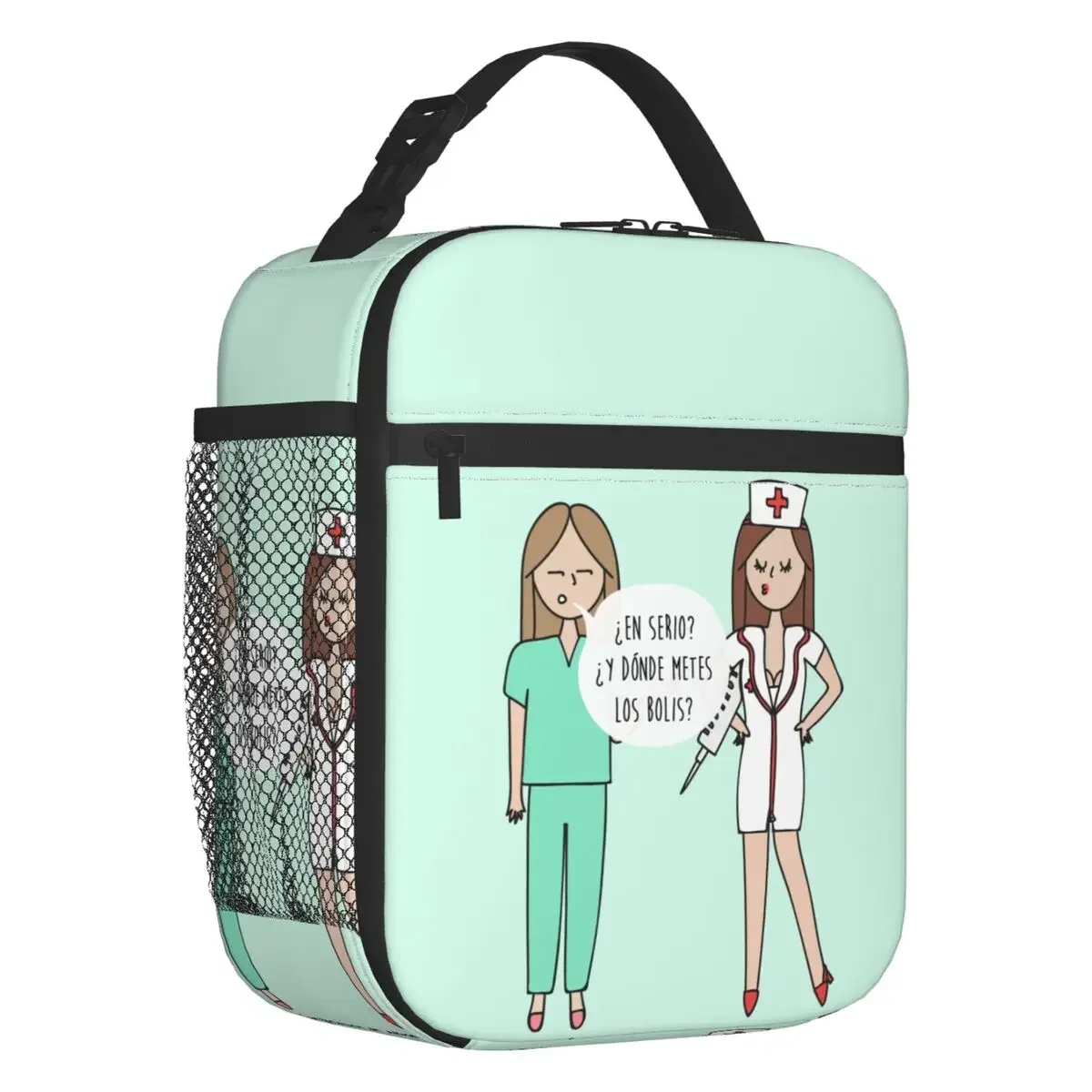 Cartoon-Ladies-Nurse-Doctor-Printed-Portable-Lunch-Box-for-Women ...