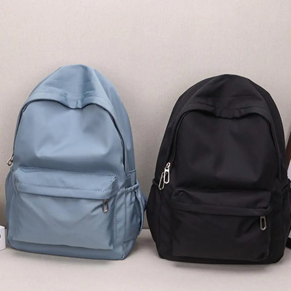 School-Bag-Waterproof-Large-Capacity-Ultra-light-Nylon-Solid-Color ...