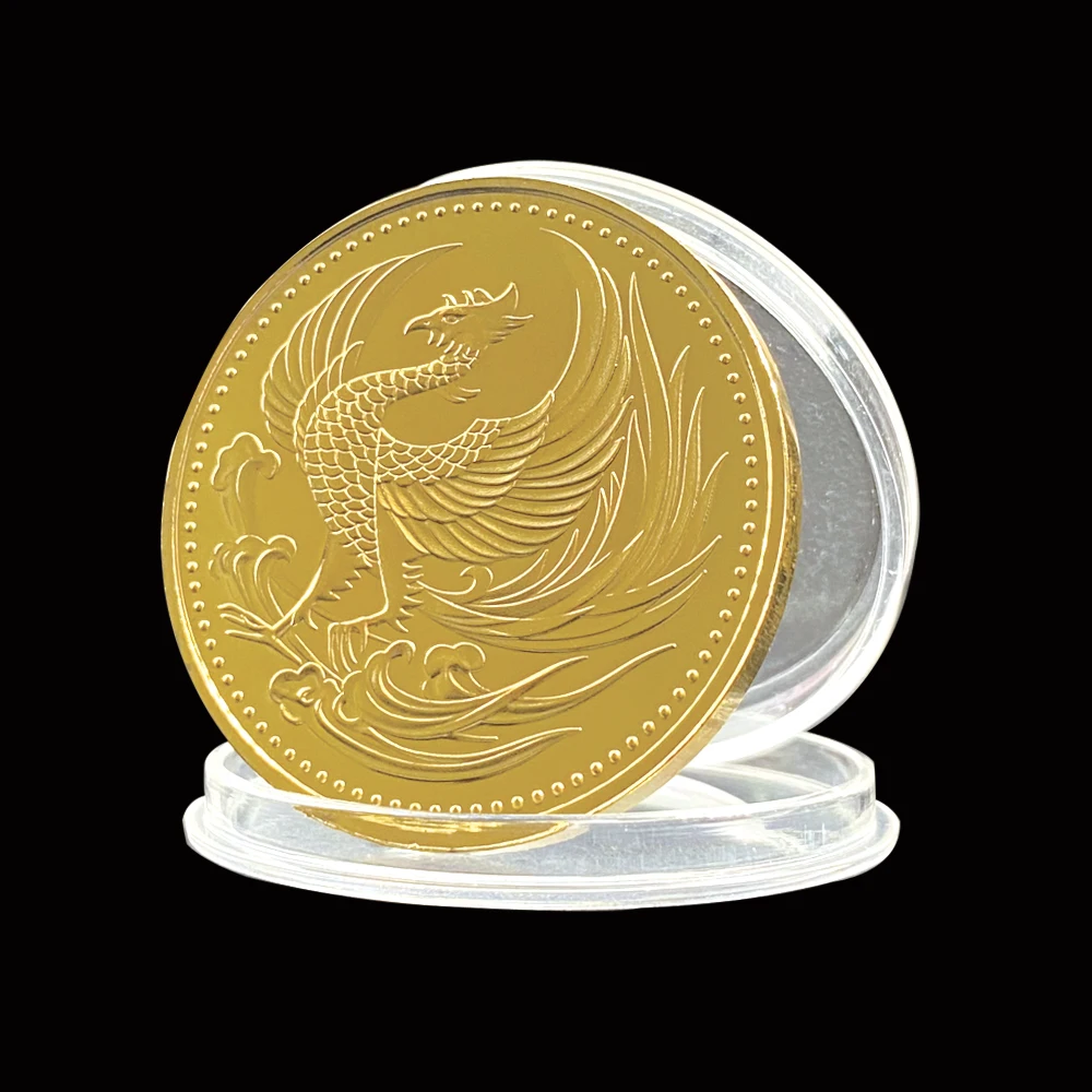 Japanese-Traditional-Culture-Phoenix-Nirvana-Commemorative-coin-Gold ...