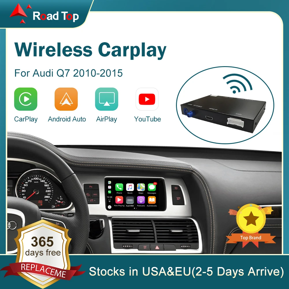 Wireless Apple Carplay Android Auto Interface For Audi Q7 2010-2015 ...