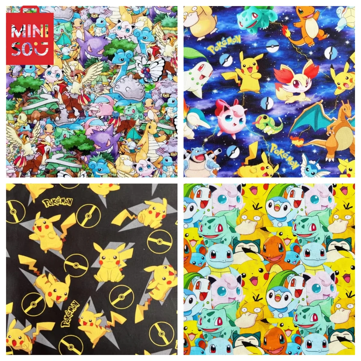 Pocket-Monster-Pok-mon-100-Cotton-Fabric-For-Sewing-Patchwork-DIY ...